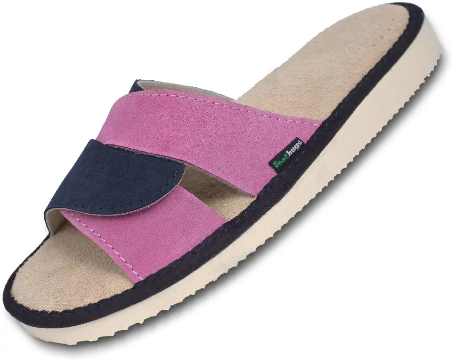 Women's open-toed slippers - 100% natural leather | Foothugs